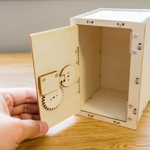 3D Wooden Safe Kit for Kids, Kids DIY Craft Kit, Self Assembly Wood ...