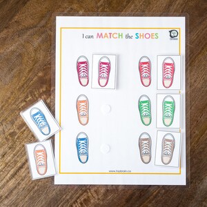 Shoes Printable Game, Busy Book Printables, Preschool Activities - Etsy