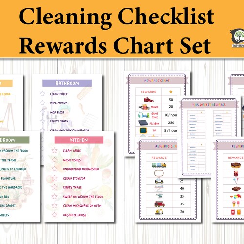 Bedroom Cleaning Checklist for Kids - Etsy