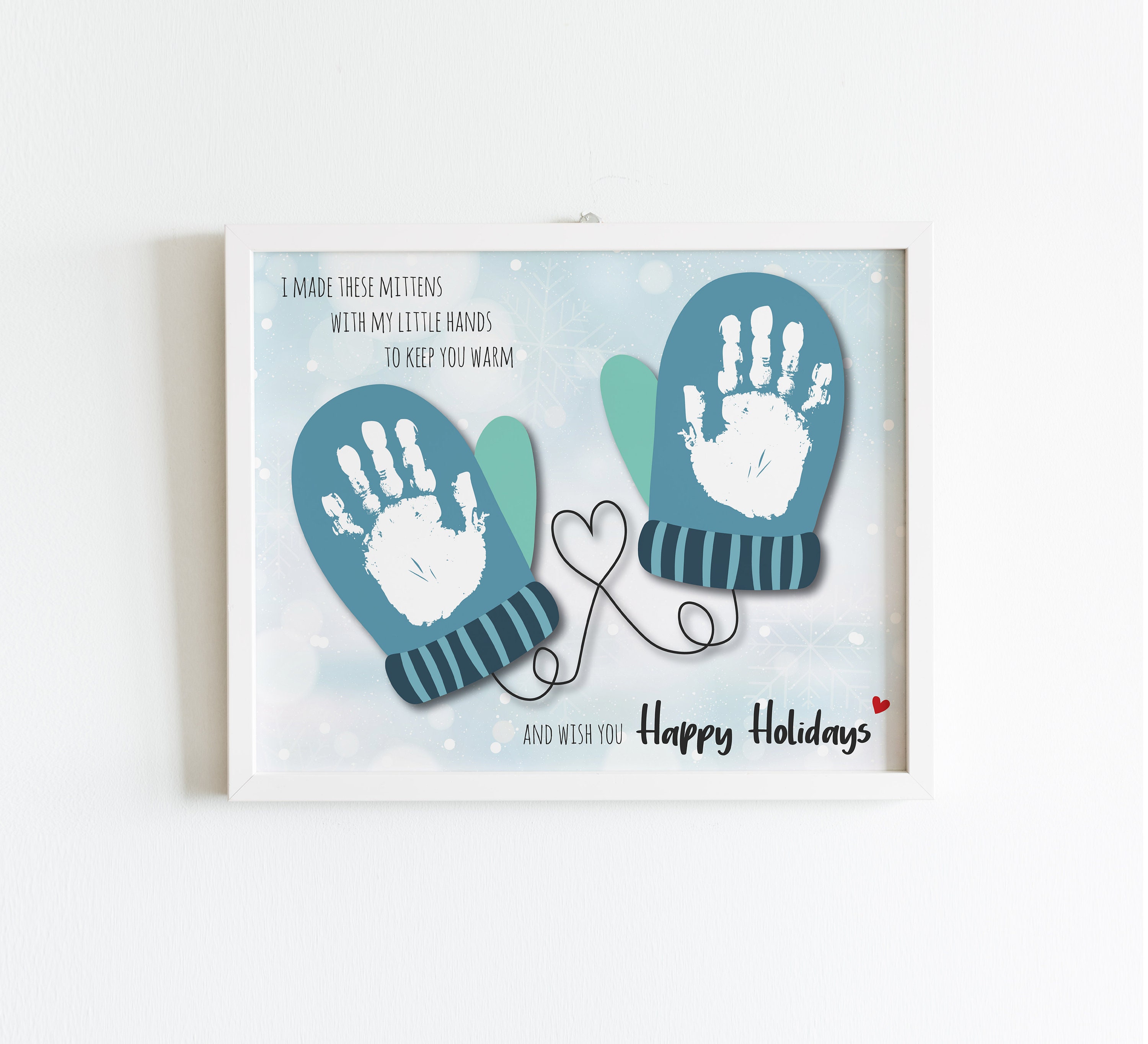 Mitten Poem Handprints Footprints Art Craft Baby Toddler Kids - Etsy