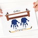 DIY Hockey Brothers Handprint Footprint Art Craft Kids DIY Hockey Gift ...