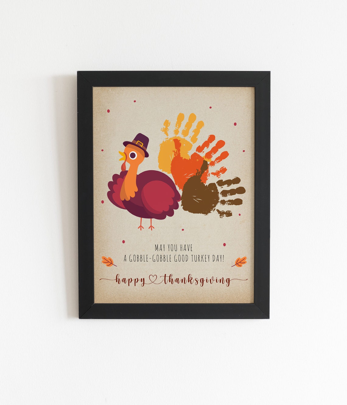 Happy Thanksgiving Handprint Art Craft Kids Handprint Art - Etsy
