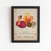Happy Thanksgiving Handprint Art Craft, Kids Handprint Art Card ...
