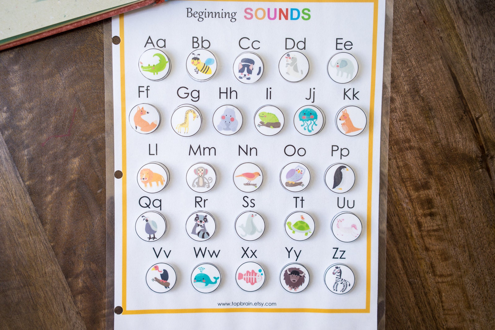 Animal Alphabet Beginning Sound Printable Alphabet Busy Book - Etsy Canada