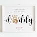DADDY Handprint Footprint Art Craft, Father's Day Gift for Dad, DIY ...