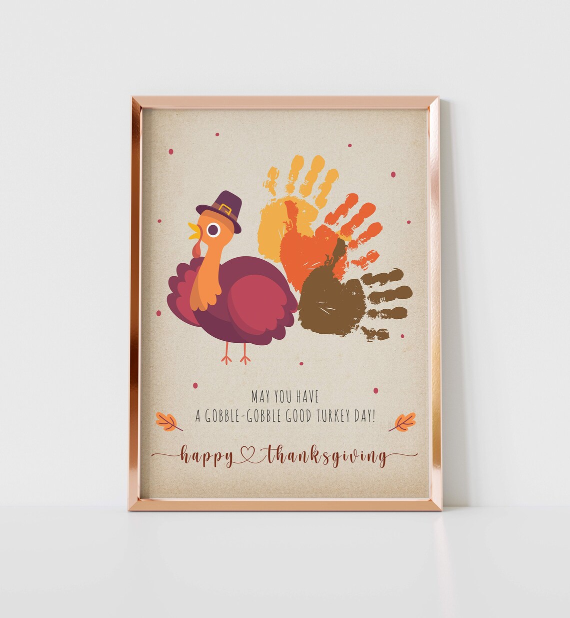 Happy Thanksgiving Handprint Art Craft Kids Handprint Art - Etsy