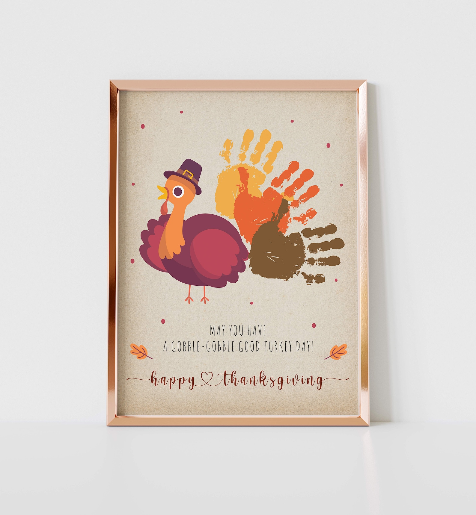 Happy Thanksgiving Handprint Art Craft Kids Handprint Art - Etsy