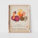 Happy Thanksgiving Handprint Art Craft, Kids Handprint Art Card ...