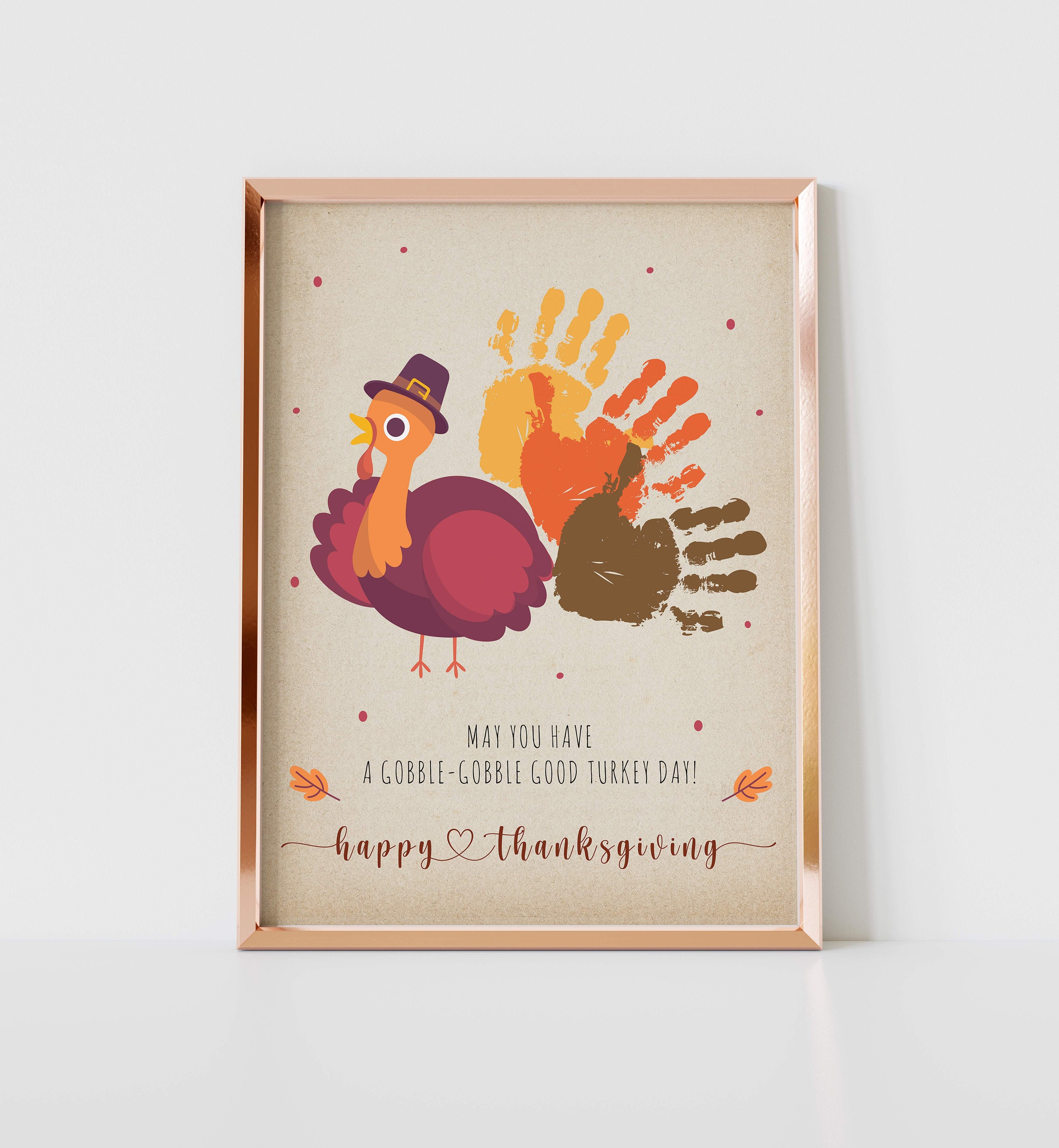 Happy Thanksgiving Handprint Art Craft Kids Handprint Art - Etsy