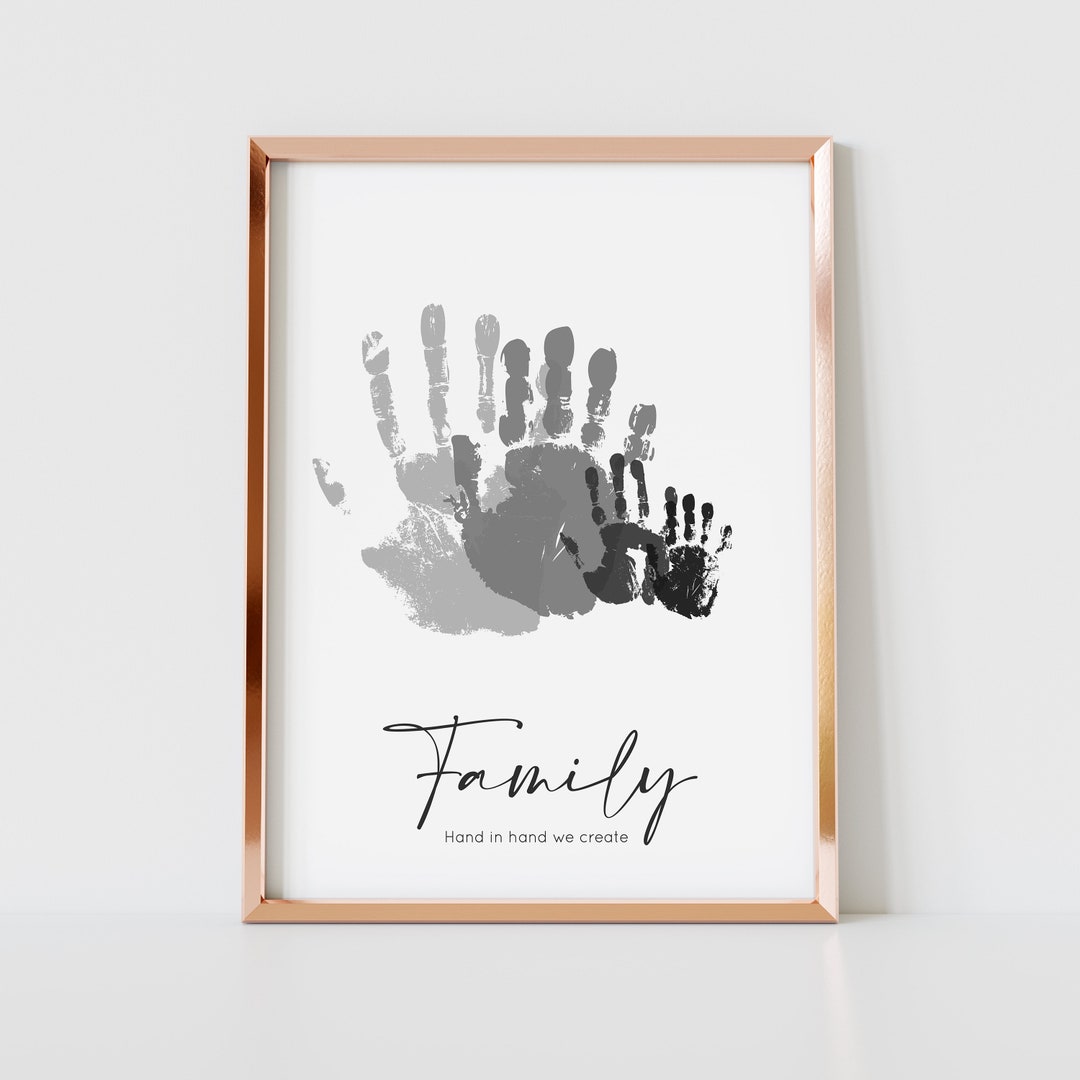FAMILY Handprint Art Love Keepsake Mom Mother Meaningful Gift for Her ...