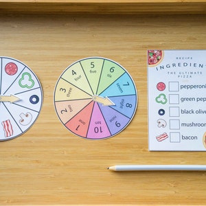 Pizza Counting Toddler Busy Book, Montessori Busy Book, Preschool ...