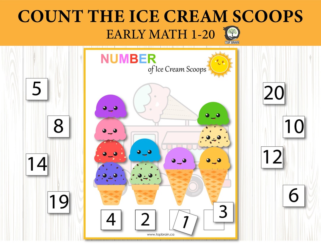 Ice Cream Toddler Busy Book: Montessori Inspired Learning With Counting ...