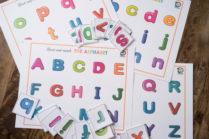 Alphabet Matching Busy Binder Quiet Book Alphabet Worksheet - Etsy Canada