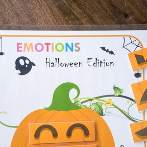 Pumpkin Emotions Halloween Toddler Activities, Children Emotions ...