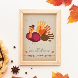 Happy Thanksgiving Handprint Art Craft, Kids Handprint Art Card ...