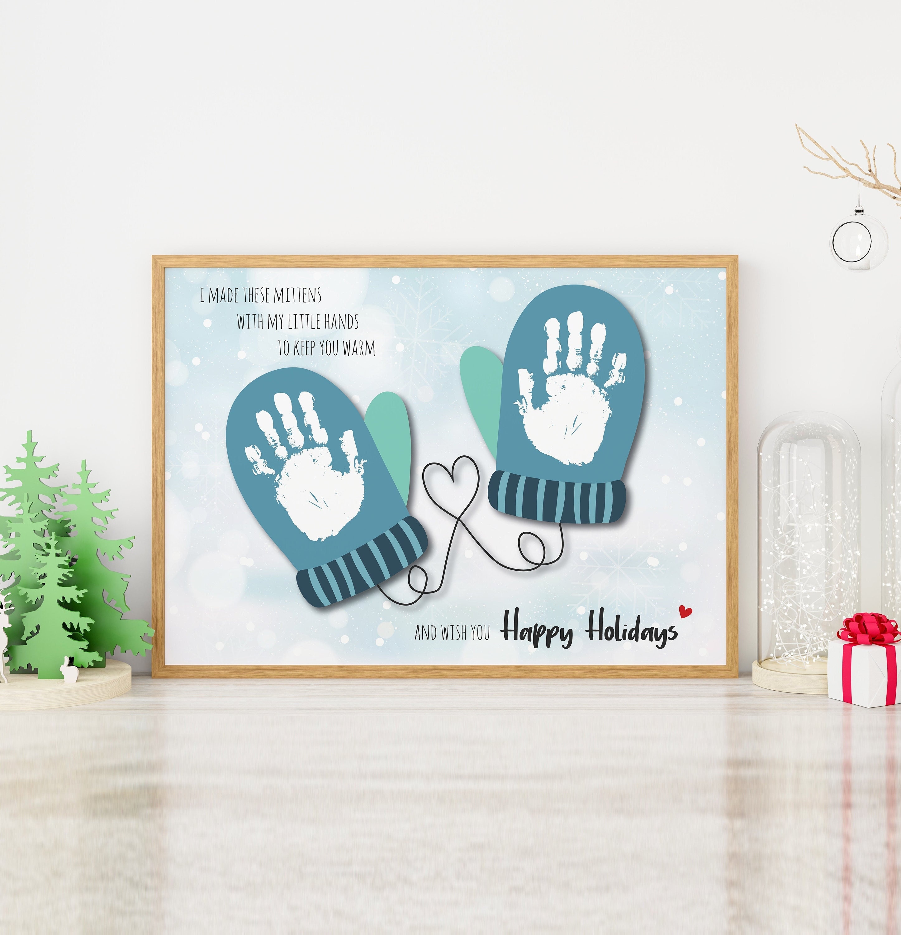 Mitten Poem Handprints Footprints Art Craft Baby Toddler Kids - Etsy