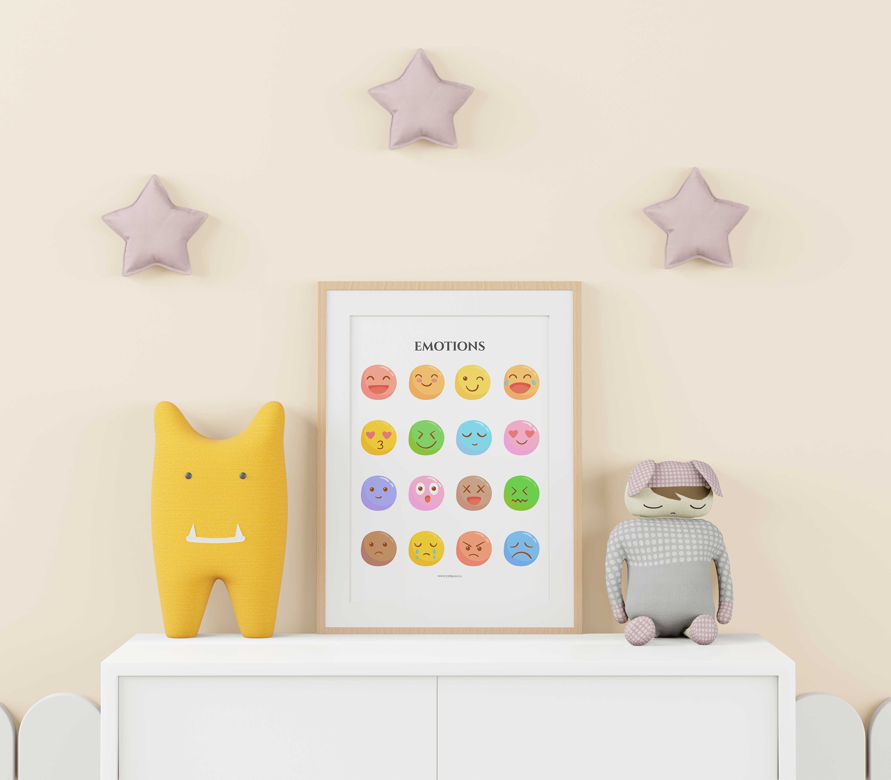 Emotions & Feelings Educational Wall Art Poster Playroom | Etsy