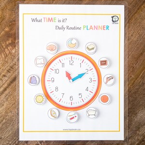 Telling Time for Kids, Printable Daily Routine, Kids Daily ...