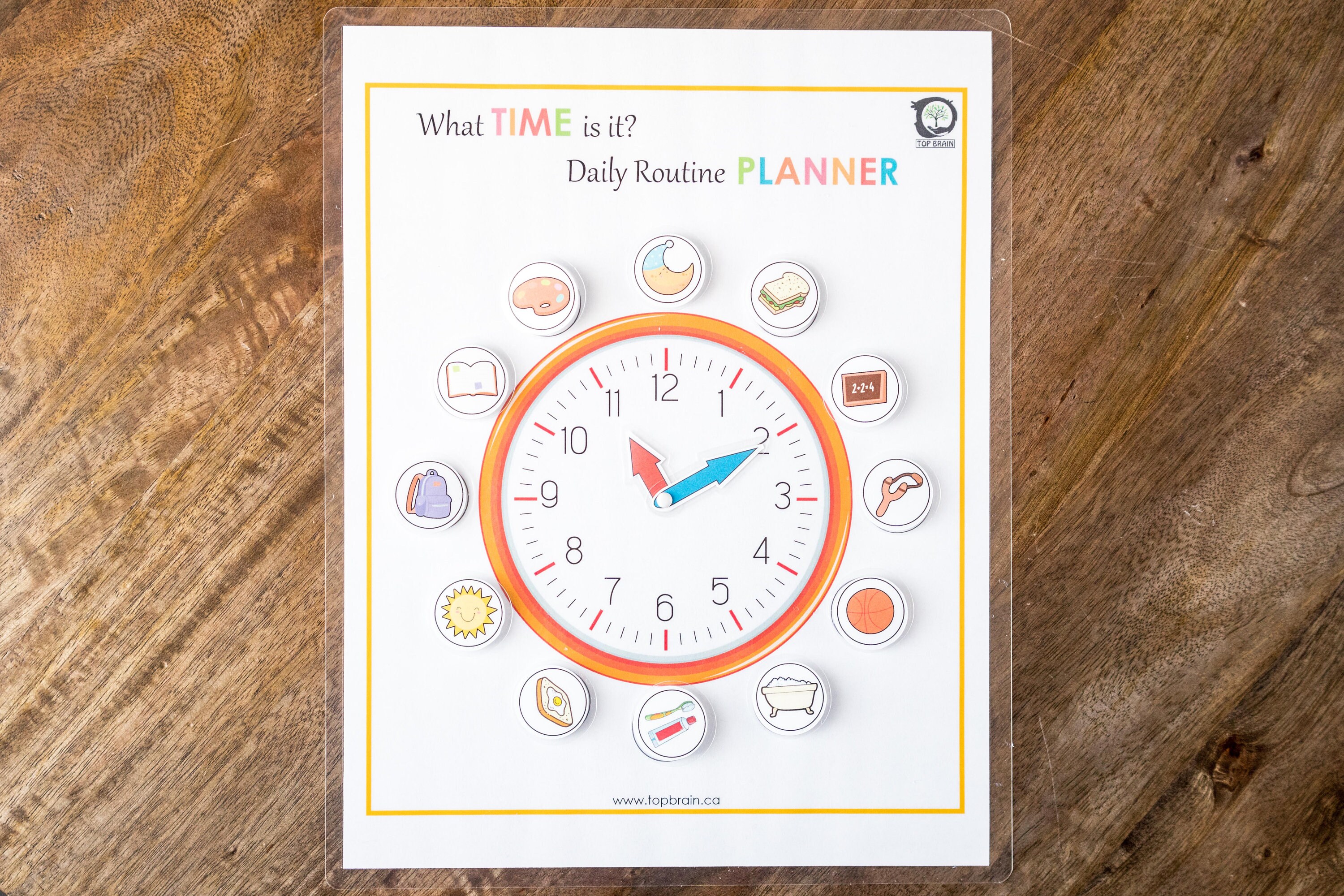 Telling Time for Kids, Printable Daily Routine, Kids Daily ...