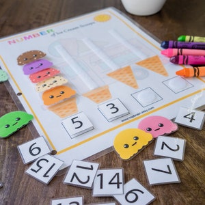 Ice Cream Toddler Busy Book: Montessori Inspired Learning With Counting ...
