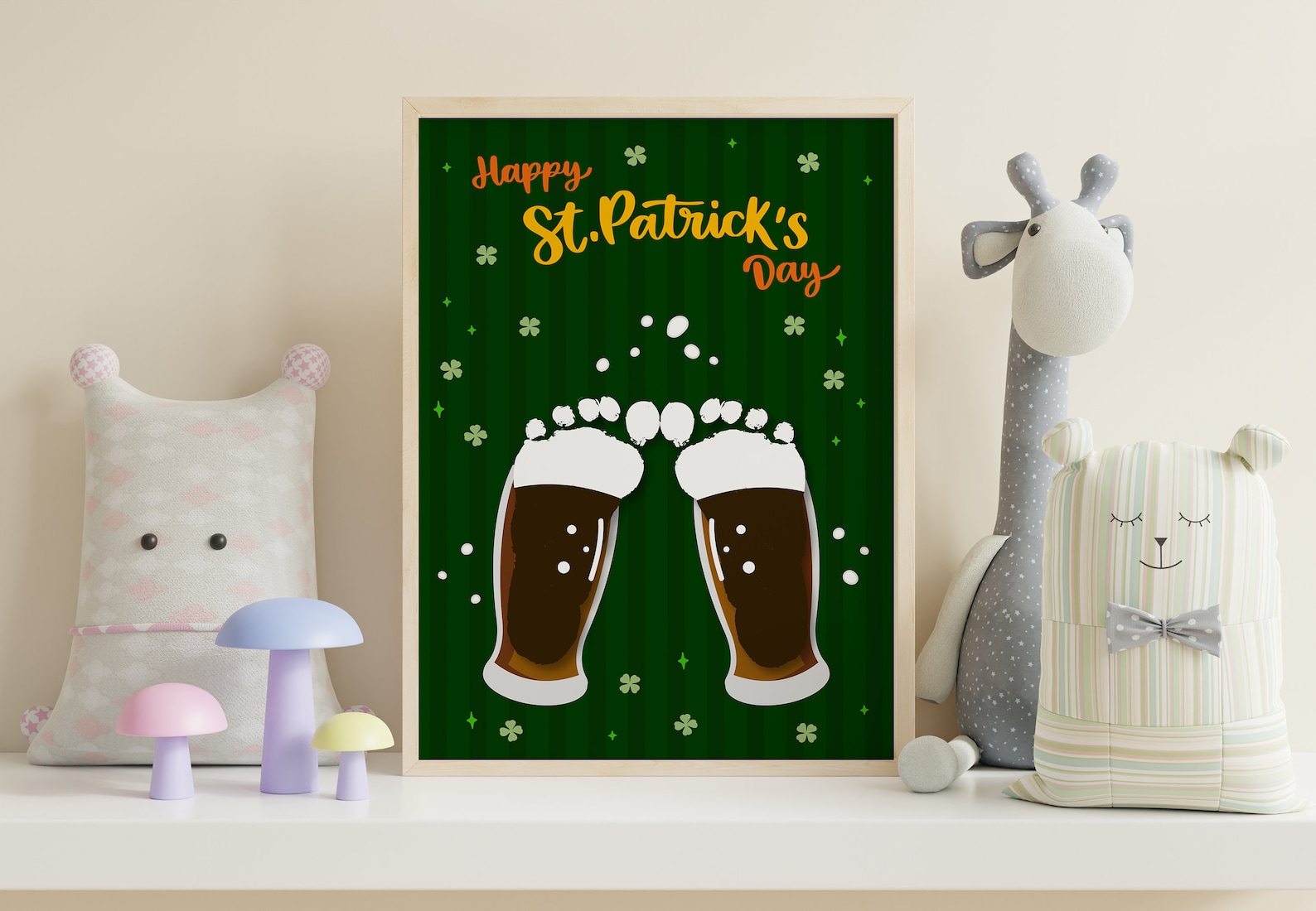 St. Patrick's Day Handprint & Footprint Art for Kids Set of 4 Downloads ...