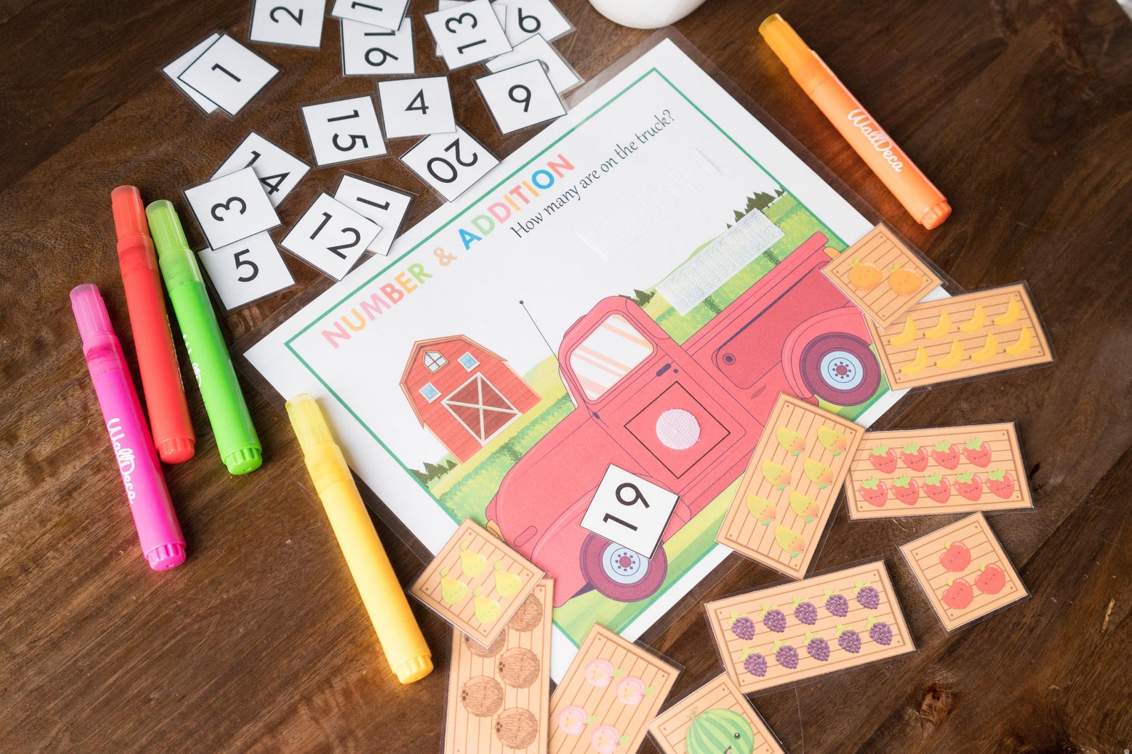 Farmer's Truck Counting Busy Book, Busy Binder Printable, Busy Book ...