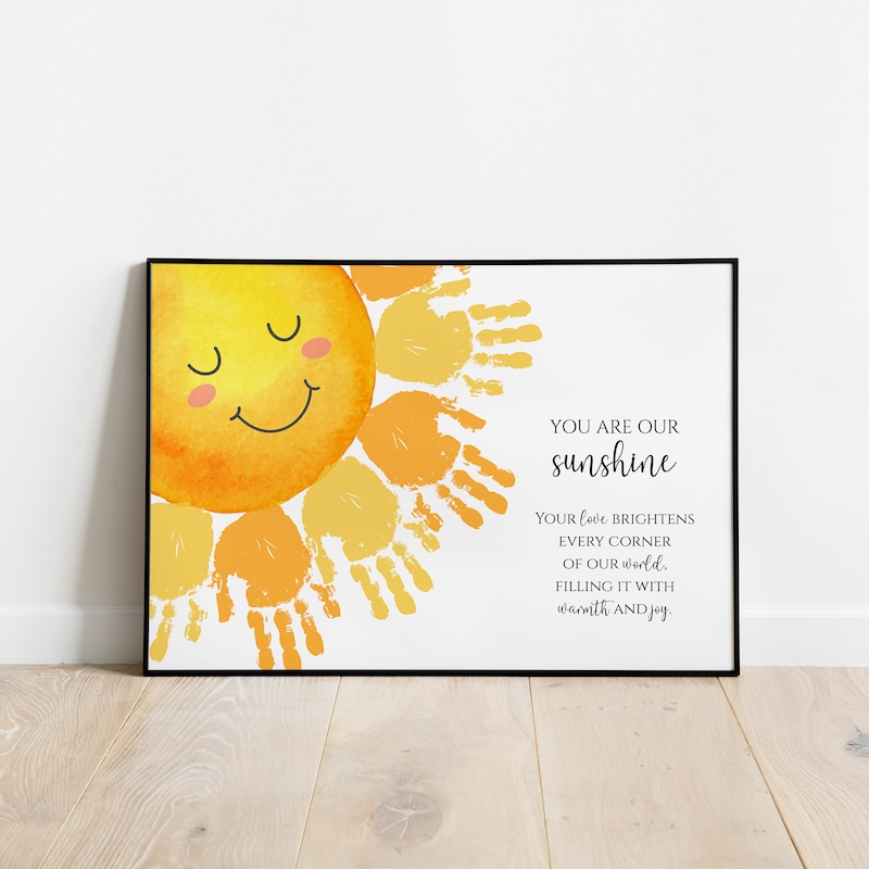 You Are My Sunshine Handprint - Etsy
