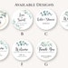 Wedding Favor Custom Stickers, Round Wedding Stickers, Wedding ...