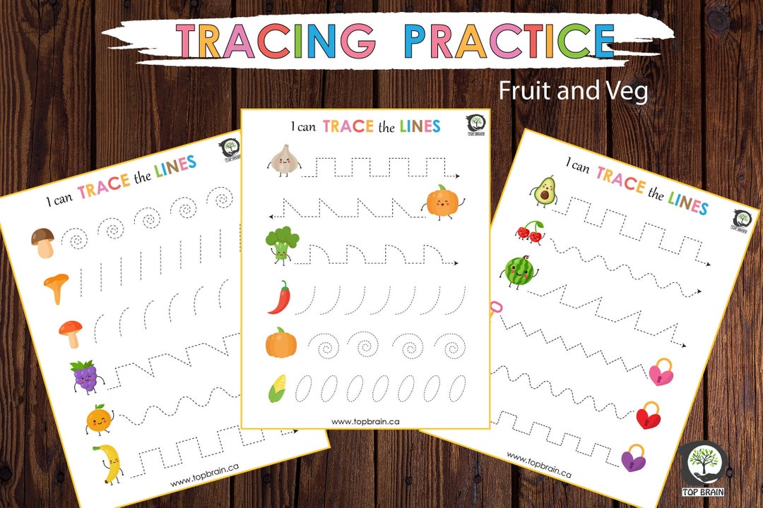 Toddler Busy Book Tracing, Tracing Binder, Worksheets Printable ...