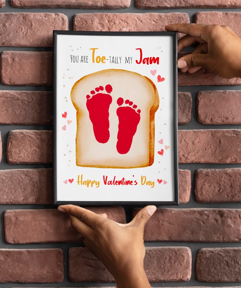Jam Valentines Day Handprint Footprint Art Craft Valentines - Etsy