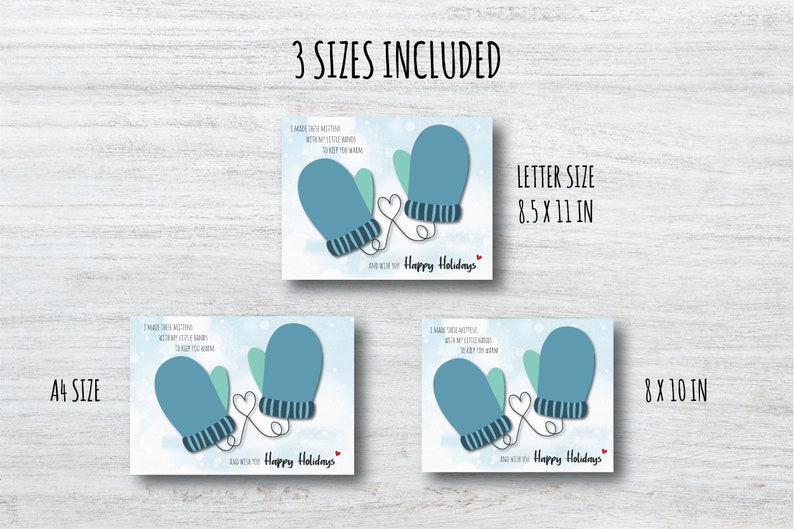 Mitten Poem Handprints Footprints Art Craft Baby Toddler Kids - Etsy