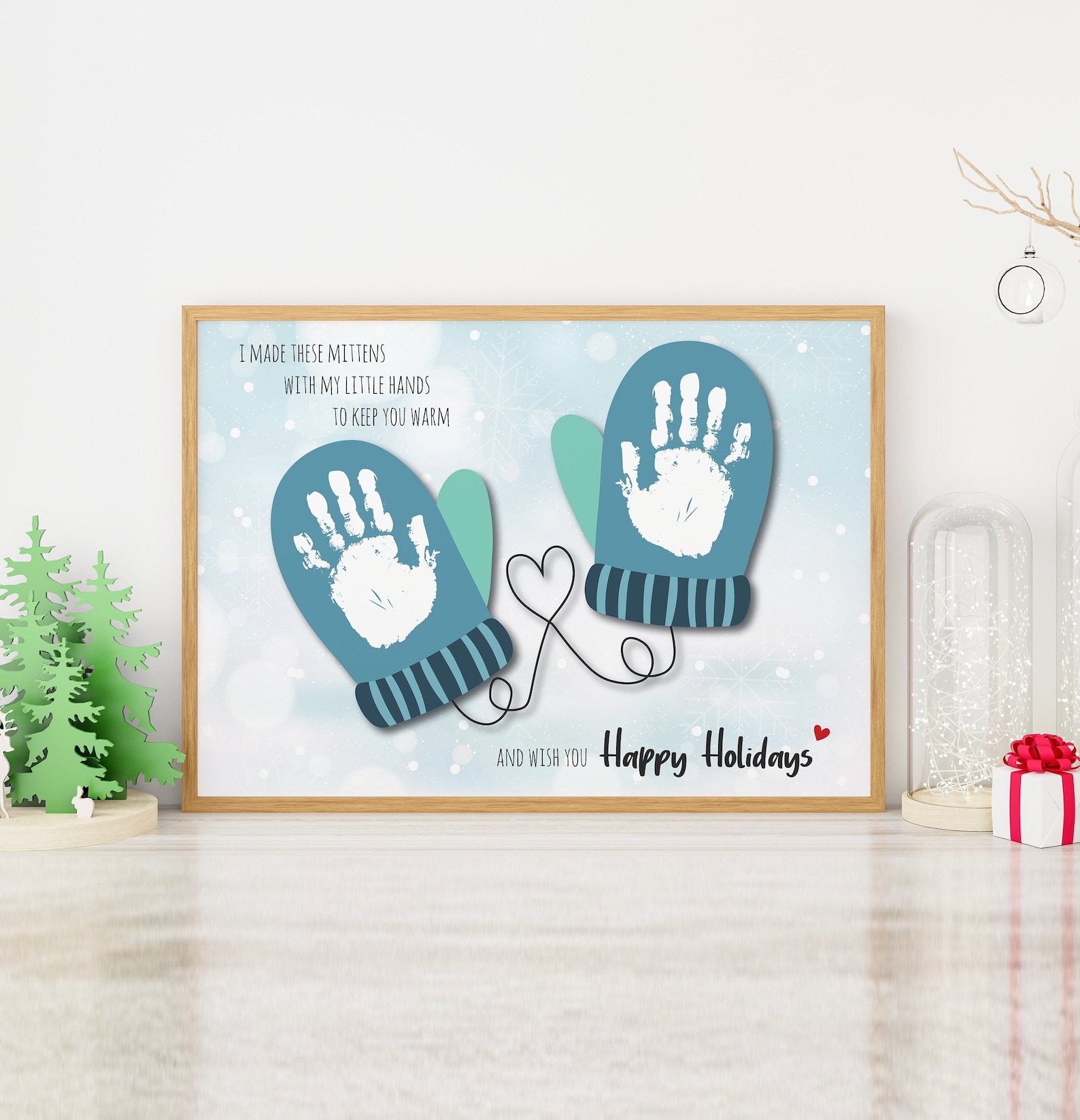 Mitten Poem Handprints Footprints Art Craft, Baby Toddler Kids Art ...