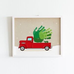 Christmas Handprint Art Craft Activity Printable, My First Christmas ...