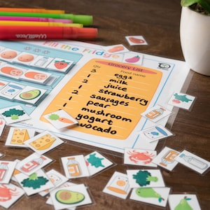 Food Counting Preschool Busy Book, Busy Binder, Numbers Counting Busy ...