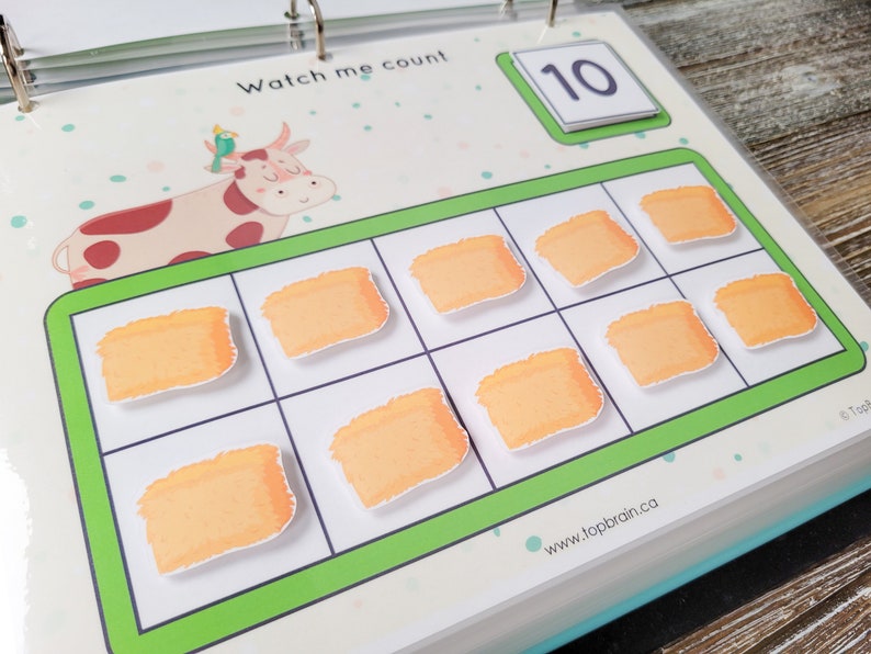 FARM Busy Book Personalized Printable Toddler Preschool - Etsy