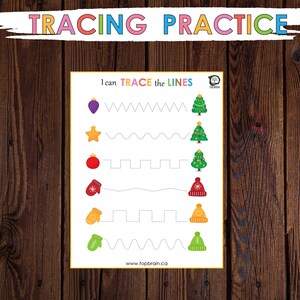 Tracing Practice Worksheets Printable, Preschool Busy Binder ...