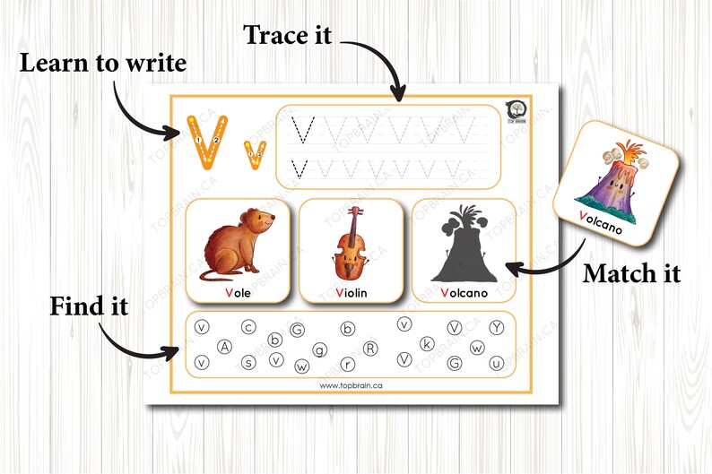 Alphabet Matching for Kids Alphabet Tracing Home School ABC - Etsy