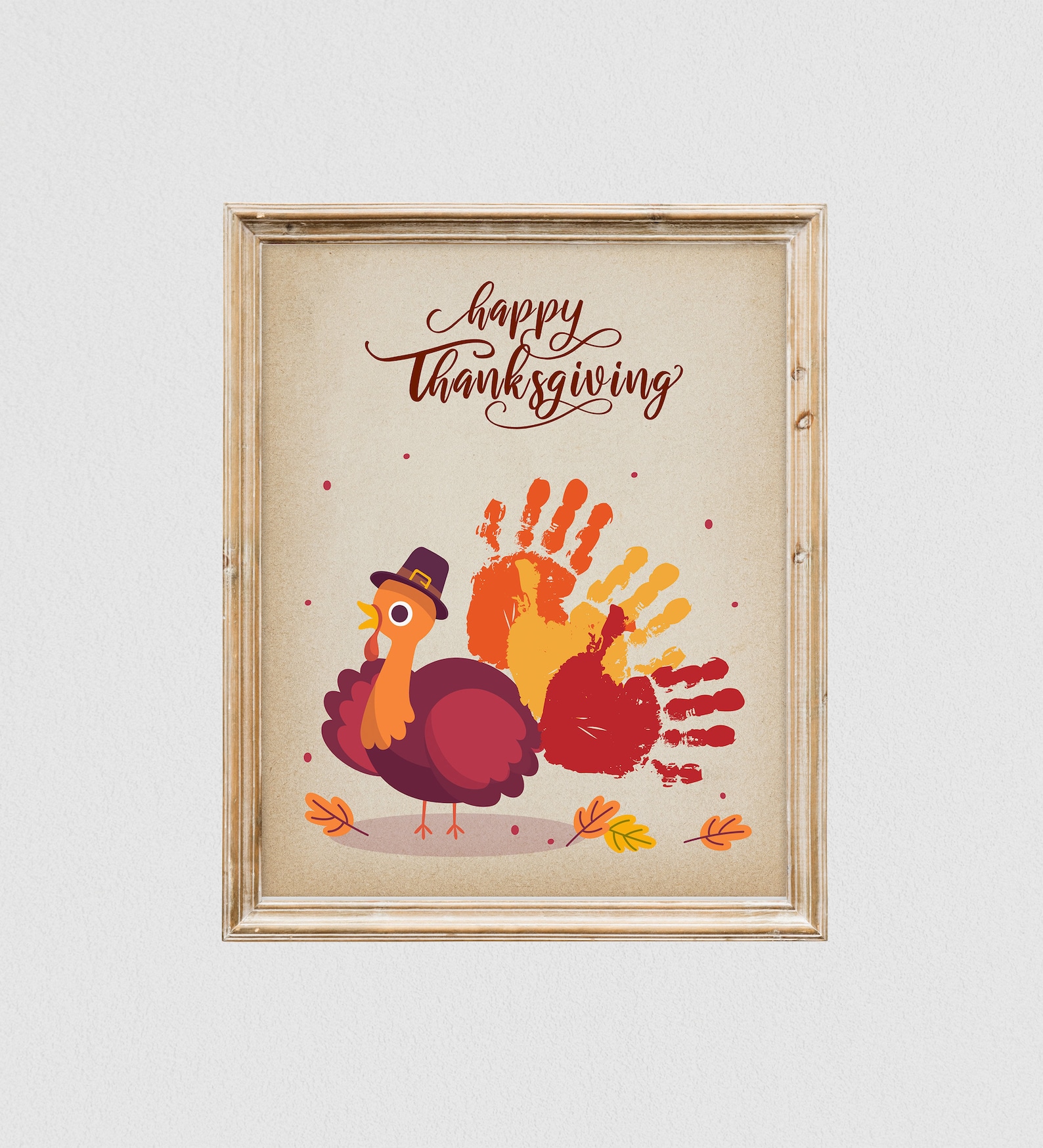 Happy Thanksgiving Handprint Art Craft Kids Handprint Art - Etsy