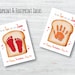 Valentine's Day Handprint Footprint Art Craft Set of 9, Love Valentines ...