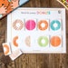 Donut Pattern Match Busy Book Printable, Toddler Busy Binder, Preschool ...