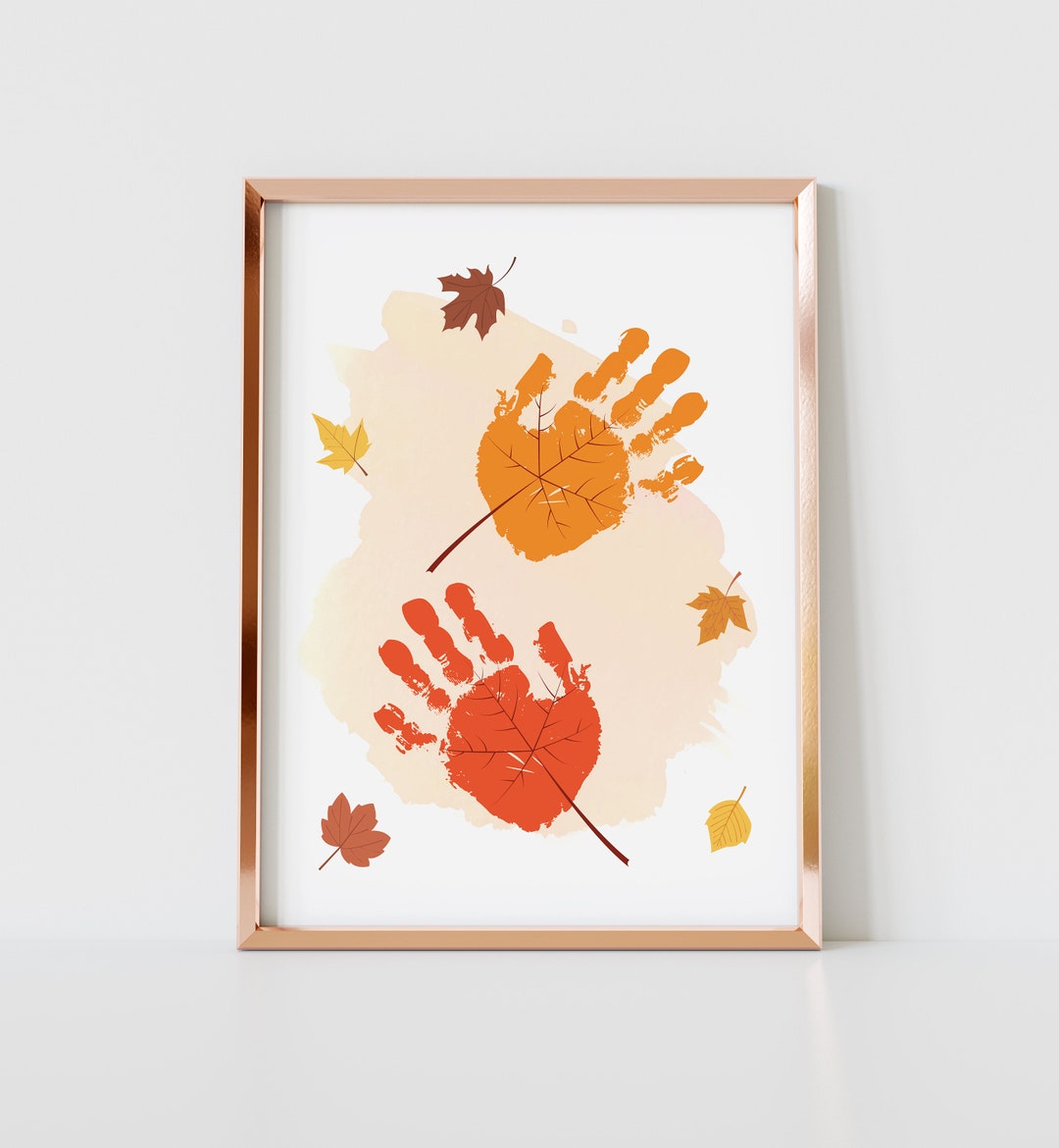 Falling Leaves Hanprint Fall Autumn Leaf Handprint Art Craft ...