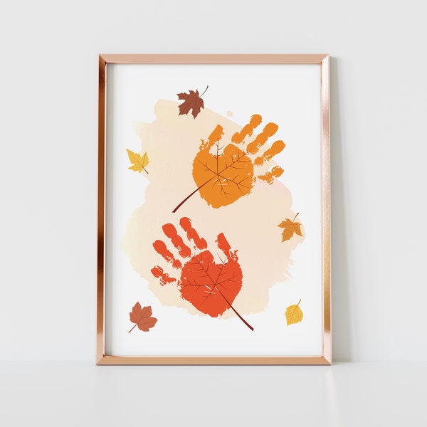 Leaf Handprint - Etsy