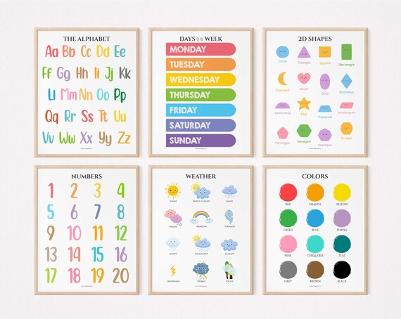 Learning & School Daycare Poster Sign Homeschool Decor Personalized ...