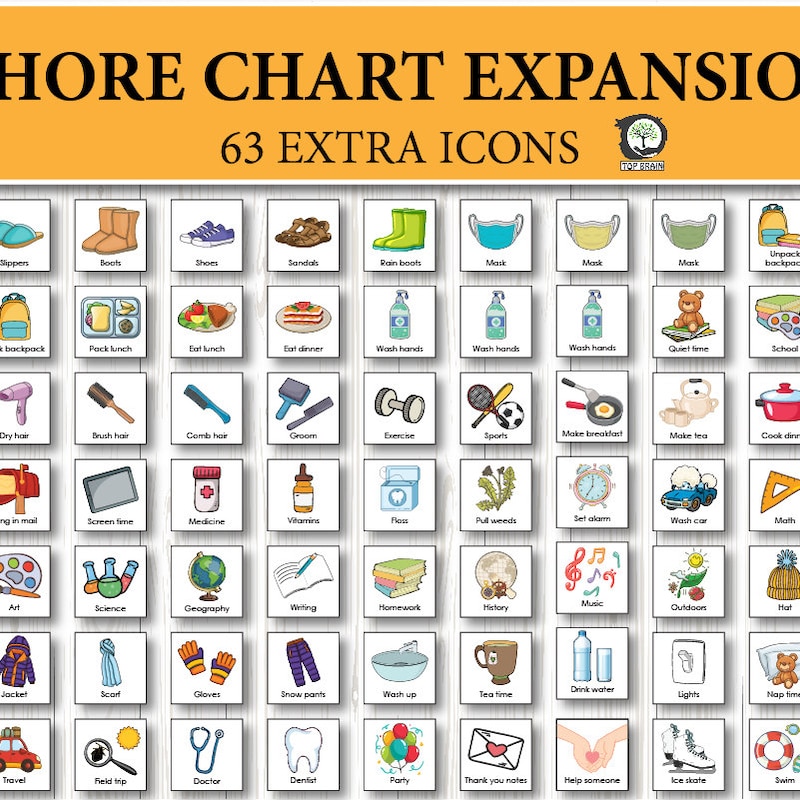 Chore Chart Only - Etsy