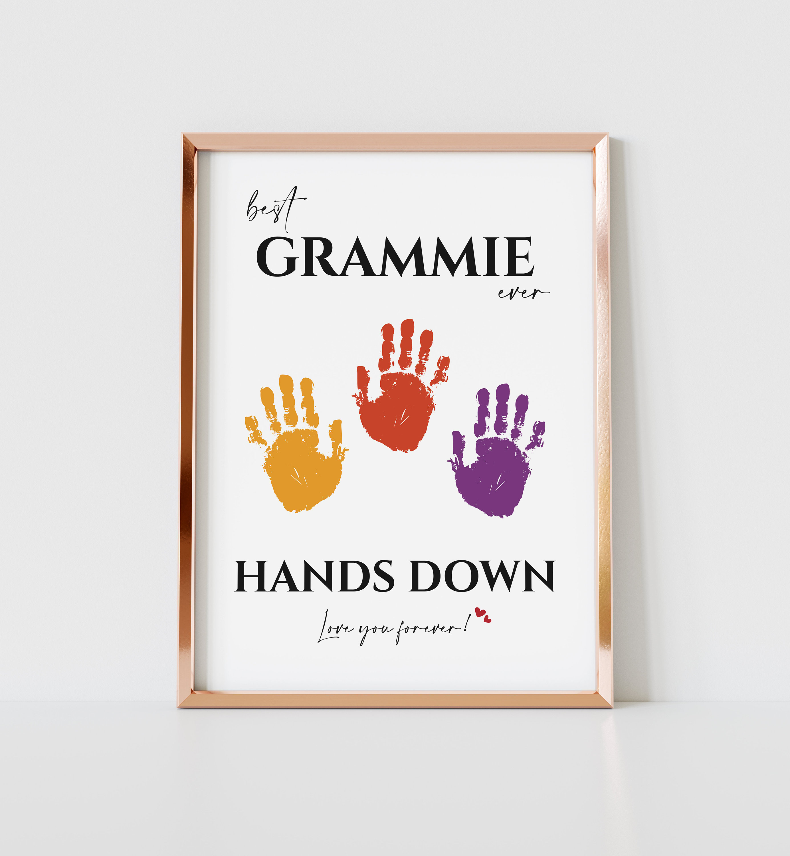 Best Grammie Ever Handprint Art, DIY Gift (digital Download) - Etsy