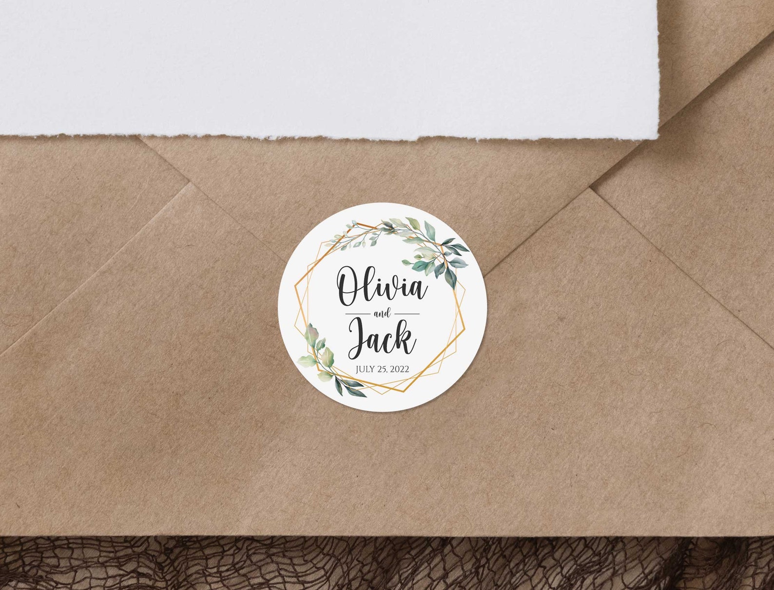 Wedding Favor Custom Stickers, Round Wedding Stickers, Wedding ...