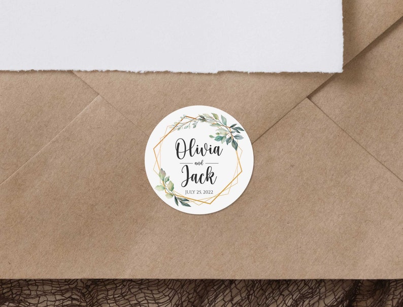 Wedding Favor Custom Stickers Round Wedding Stickers Wedding | Etsy