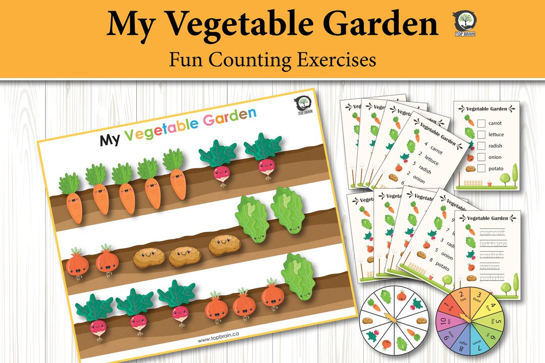 Vegetable Garden Kids Busy Book, Preschool Workbook, Toddler Busy Book ...