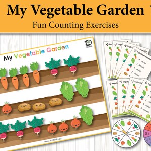 Vegetable Garden Kids Busy Book, Preschool Workbook, Toddler Busy Book ...