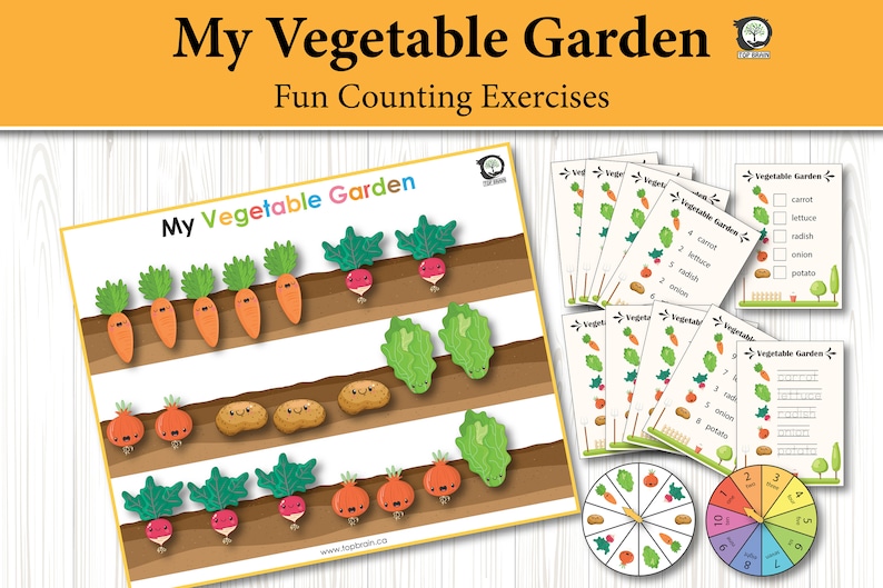 Vegetable Garden Kids Busy Book Preschool Workbook Toddler - Etsy